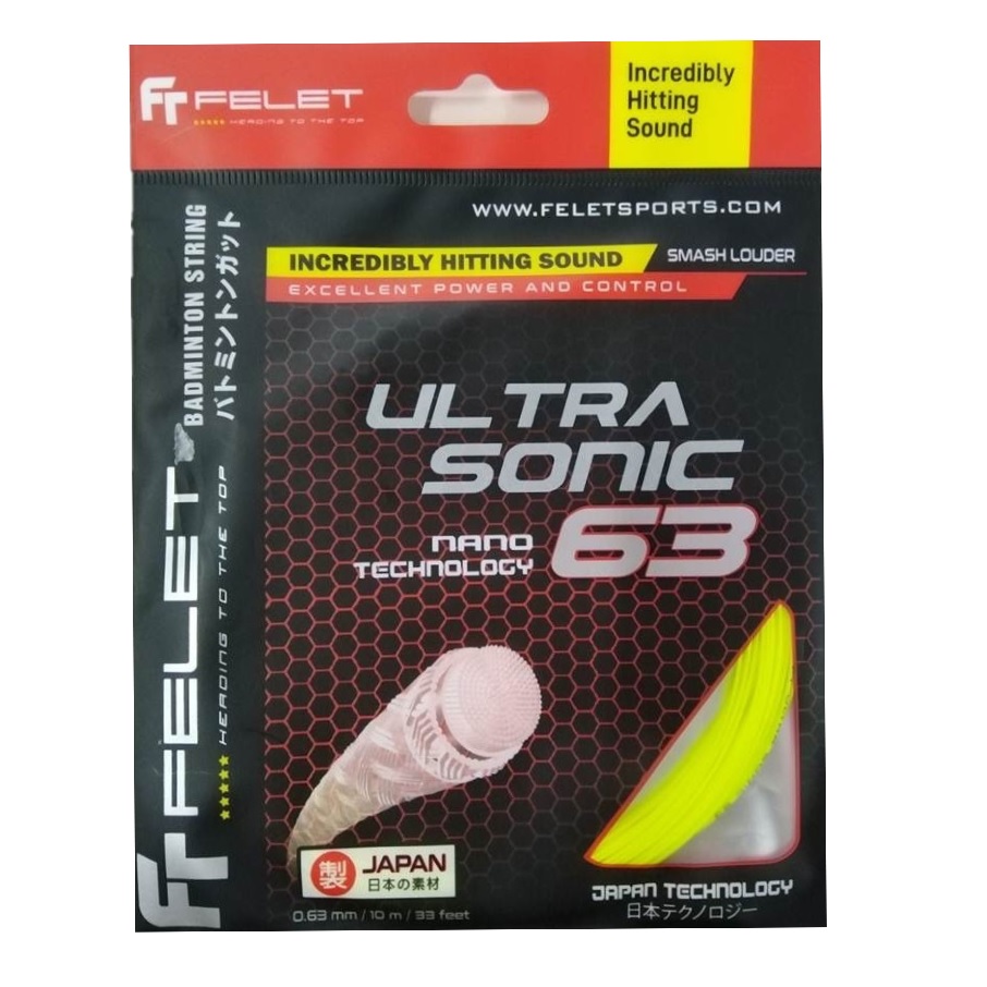 FELET Ultra Sonic 63 Badminton String 100%Original (Made In Japan) | Shopee Malaysia