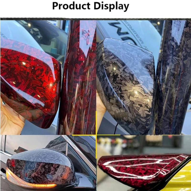 Forged Carbon Sticker PET Glossy Forged Carbon Fiber Vinyl Wrapping ...