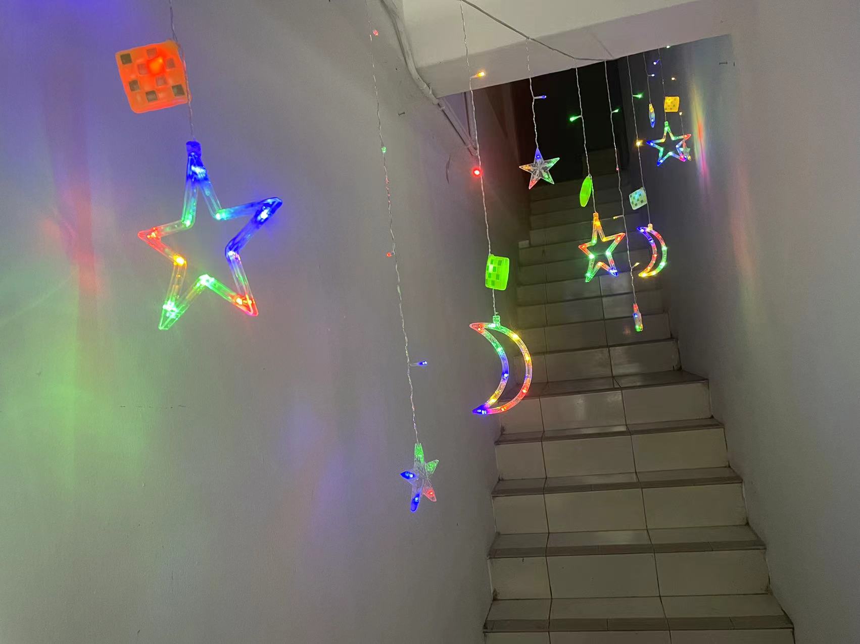 Lampu Raya Lampu Bintang Lampu Bulan Lampu Kelip Moon Star Light ...