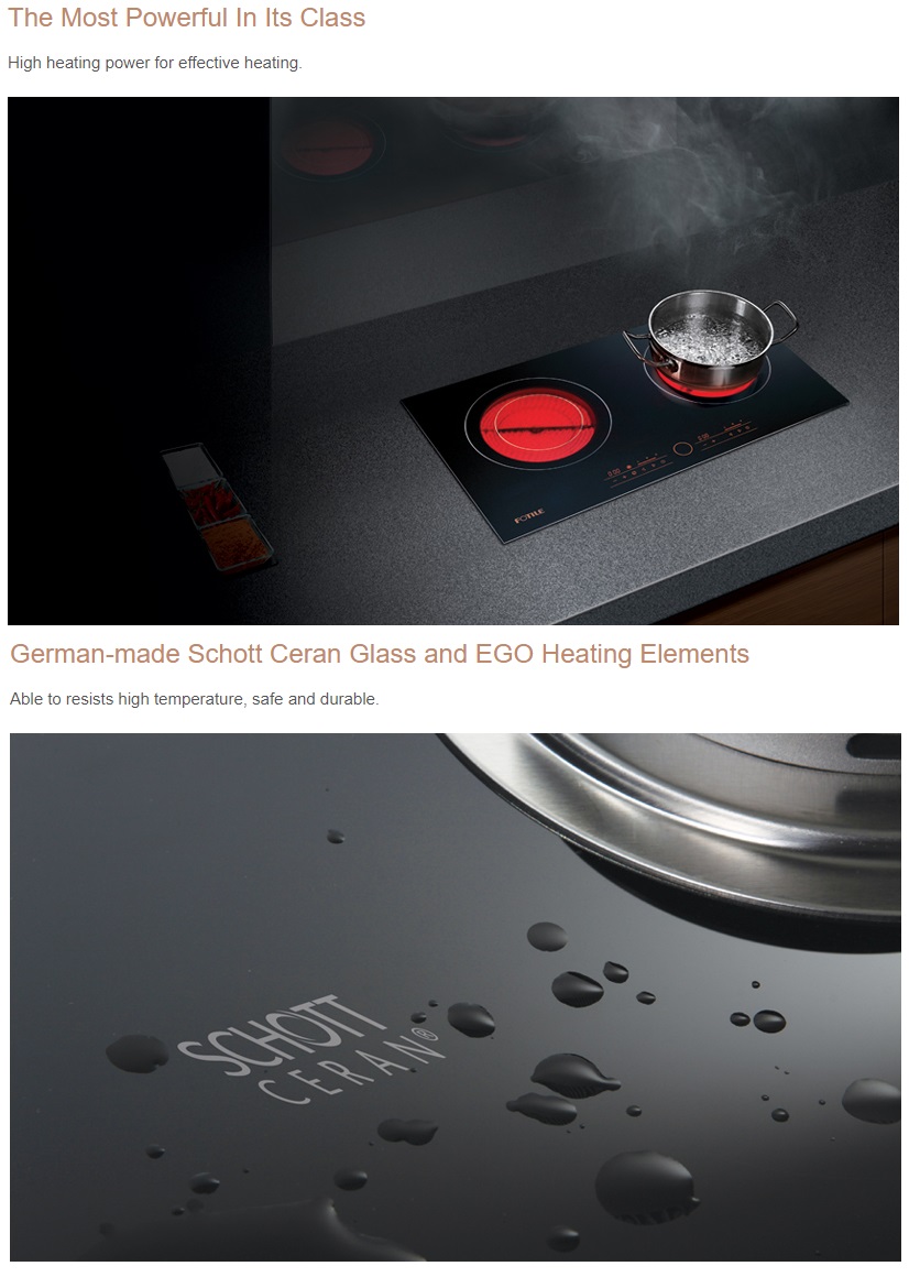 Fotile Electric Hob EEG75201 Vitro ceramic Schott Ceran Glass | Shopee ...