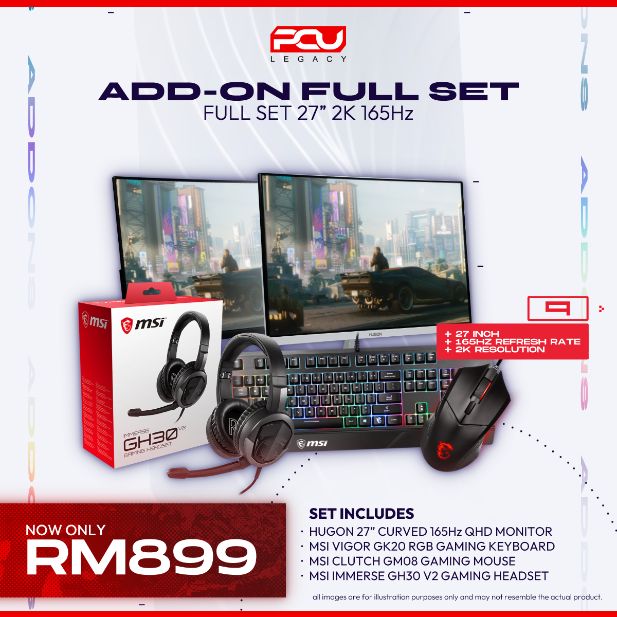 Addon Full Set PC Package Product (Only For Bundle PC) | Shopee Malaysia