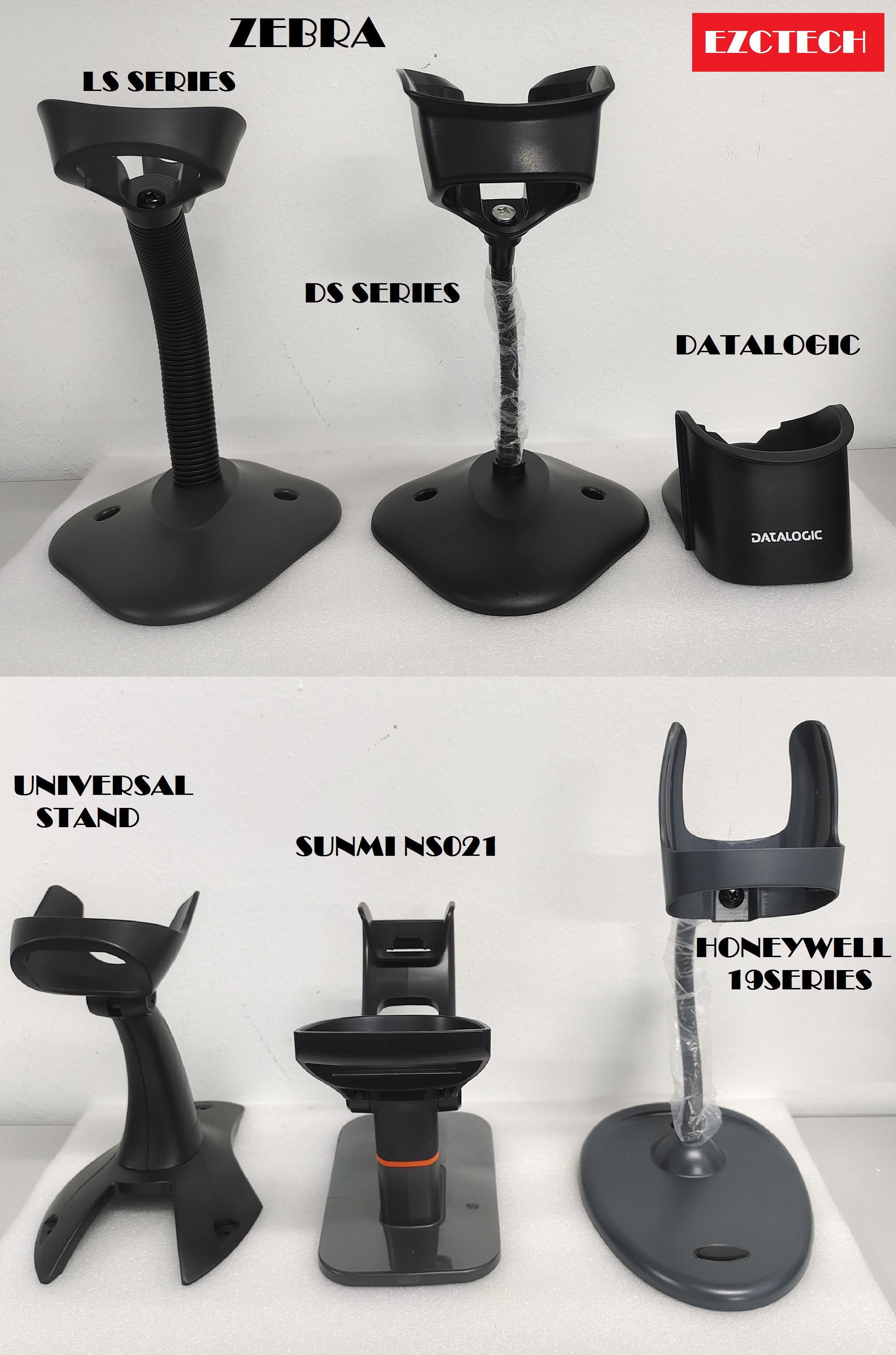 ZEBRA HONEYWELL SUNMI DATALOGIC ORIGINAL / UNIVERSAL SCANNER STAND WITH ...
