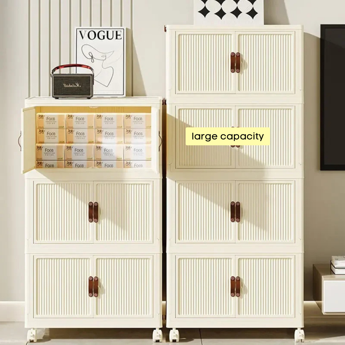 Cabinet Storage Stackable Storage Box Drawer Cabinet Clothes Organizer ...