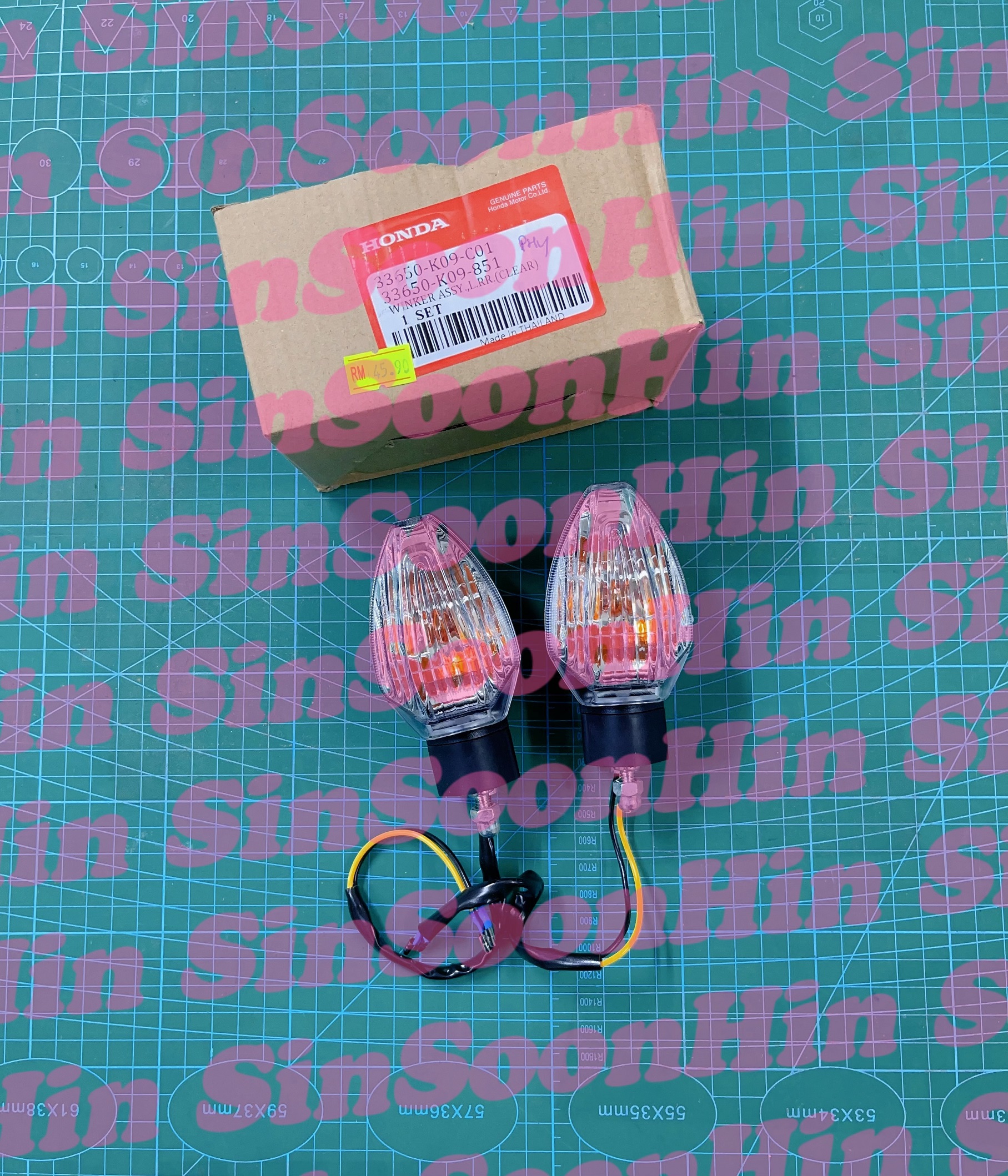Wave Alpha CX WAVE110 DX DASH125 BEAT110 RS150 V1 Rear Signal Assy ...