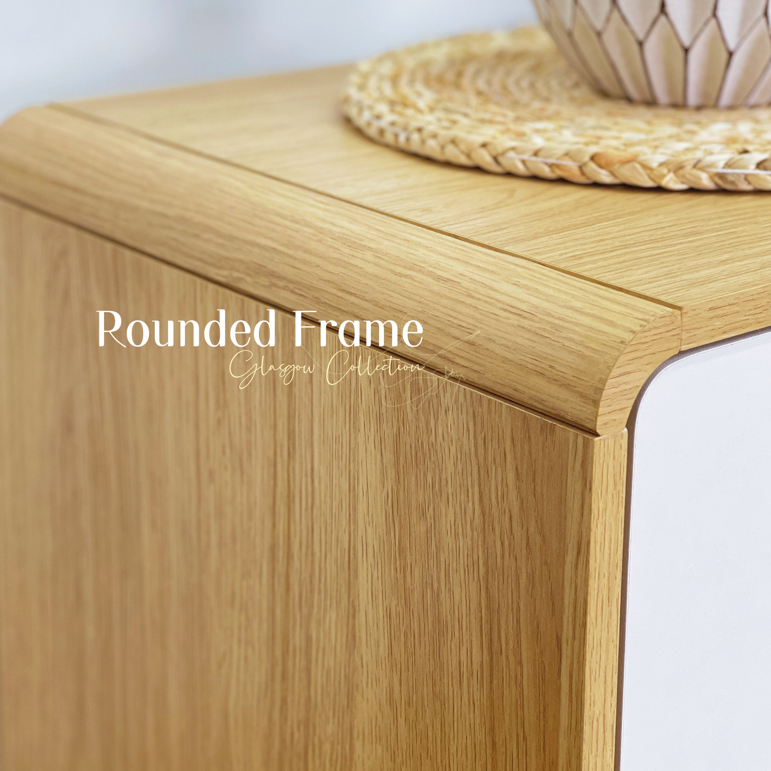 PAMICA Glasgow Muji Nightstand 2 Drawers Chest Modern Furniture Storage ...