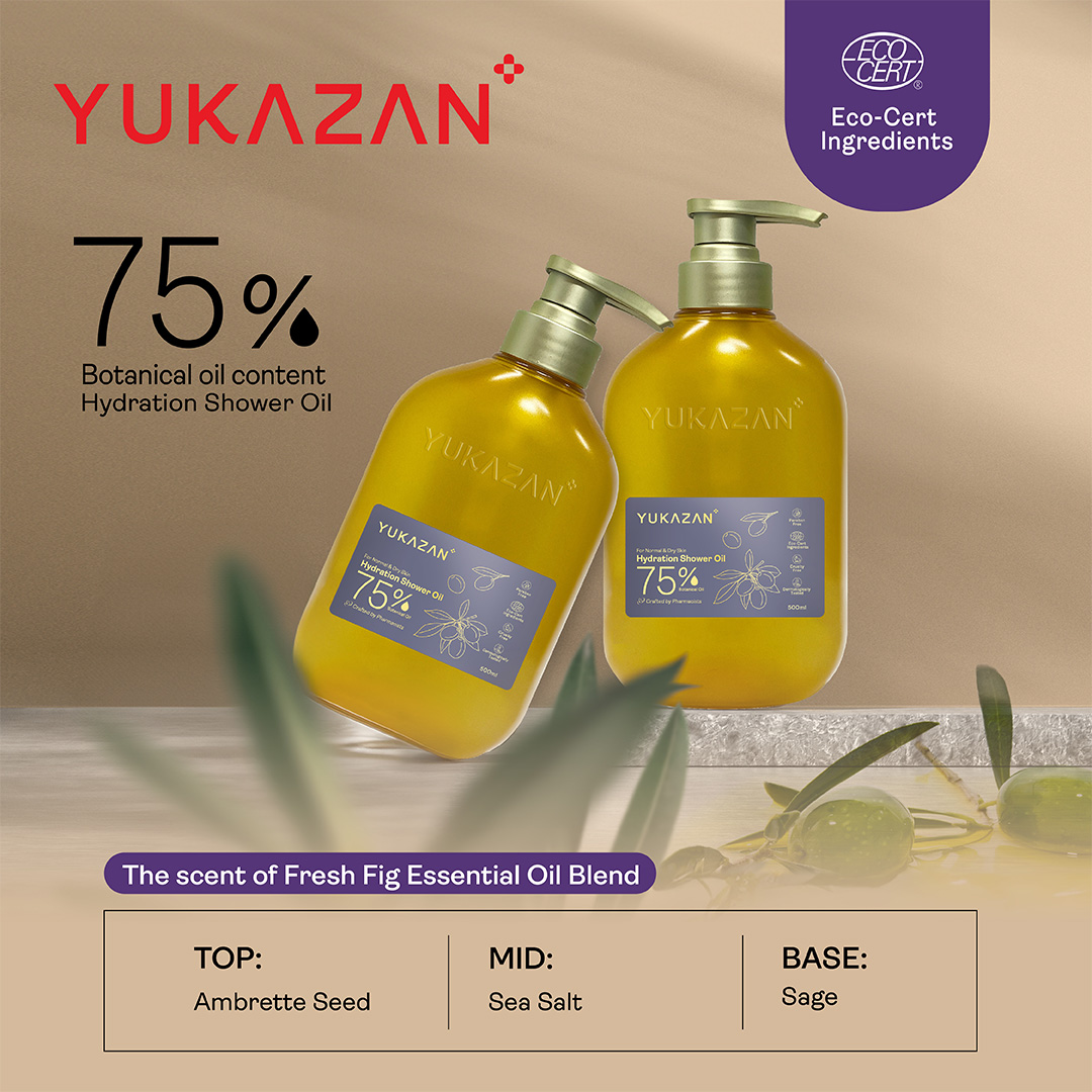 Yukazan 75% Hydrating Shower Oil (500ml) | Shopee Malaysia