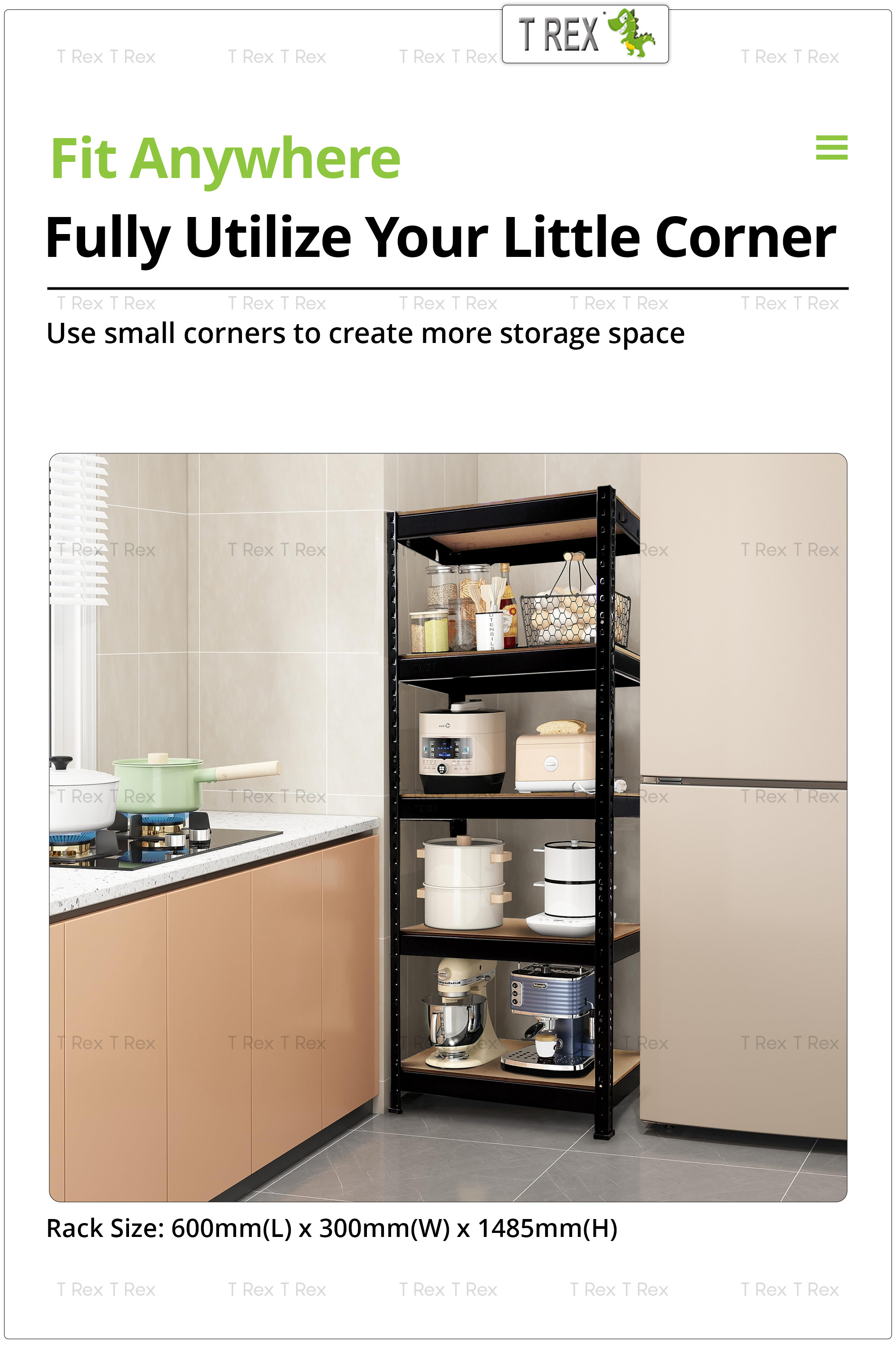 T Rex Multipurpose Boltless Rack / Storage Rack / Shelf Storage Rack ...