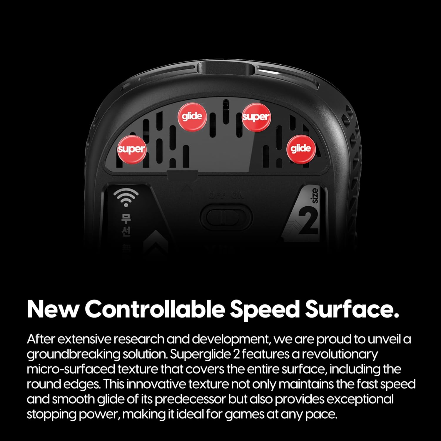 PULSAR Superglide 2 Dot Skates Super-smooth Universal Mouse Skate with ...