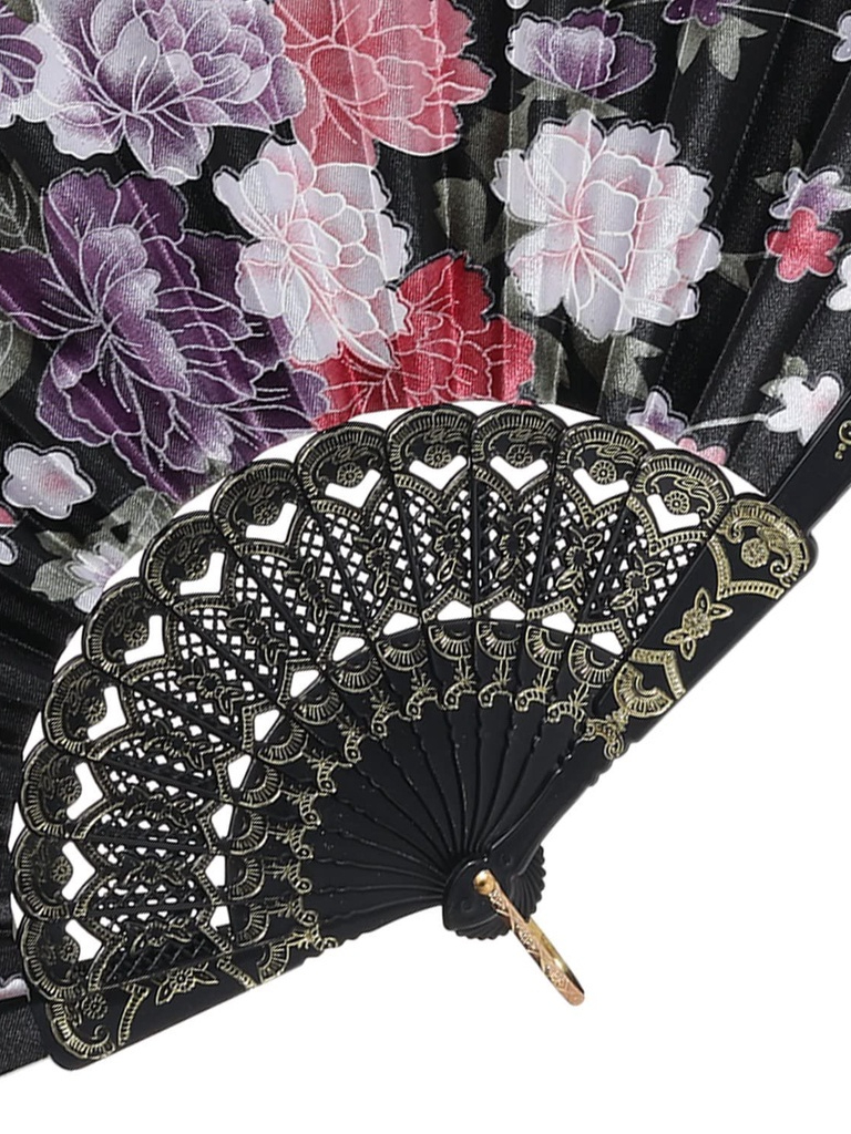 Elegant Chinese Foldable Hand Fan - Unique Floral Design | Kipas Tangan ...