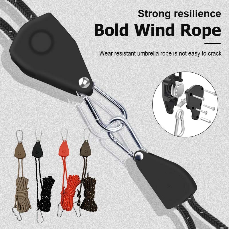 4M Camping Tent Rope Tali Khemah Tali Polyester Reflective Wind Rope ...