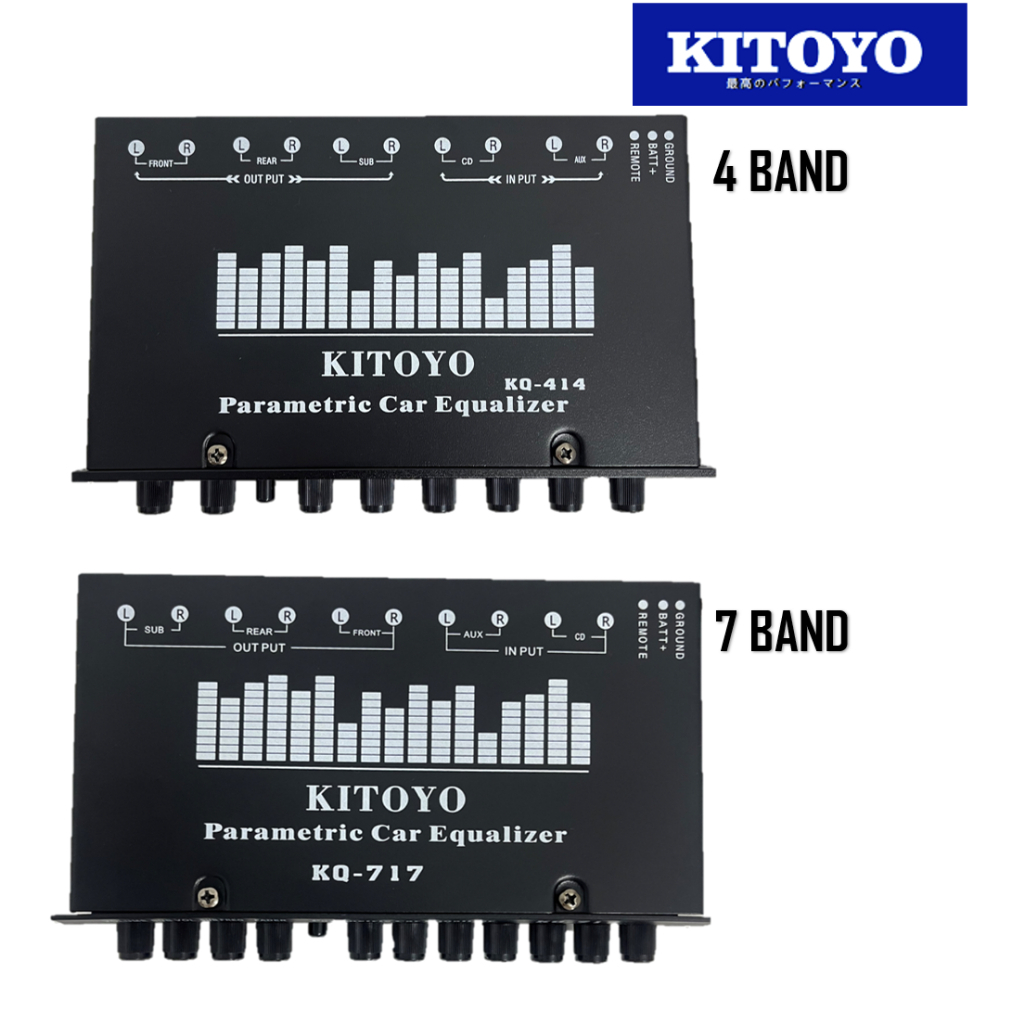 Kitoyo Pre Amp 4 Band Pre Amp 7 Band Equalizer Parametric Preamp with ...