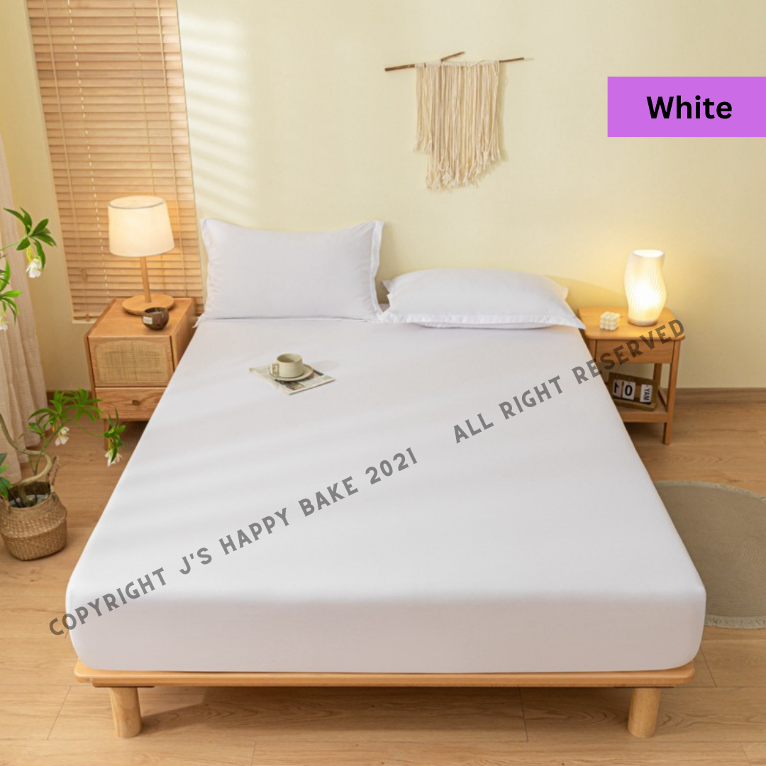 100% Cotton Bedsheet Single Queen King Cadar Getah Keliling Cadar Cotton Bedsheet Simple Design ...