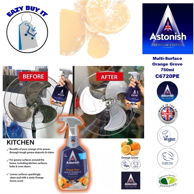 ASTONISH PREMIUM EDITION ORANGE GROVE MULTI-SURFACE CLEANER (750ML) | Shopee Malaysia