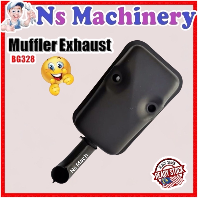 Muffler Exhaust BG328 328EN FR3001 Brush Cutter Mesin Rumput OGAWA ...