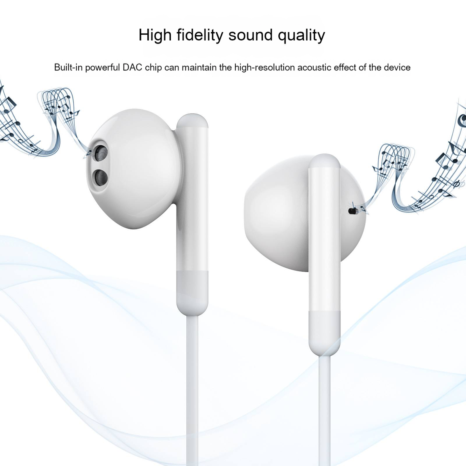 Earphone USB Type C Wired 3.5mm Aux On Ear Audio Mic Volume Control ...