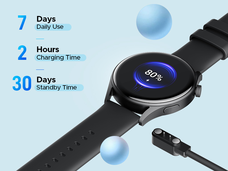 SoundPEATS Watch 4 Bluetooth Call Smart Watch w Health & Fitness ...