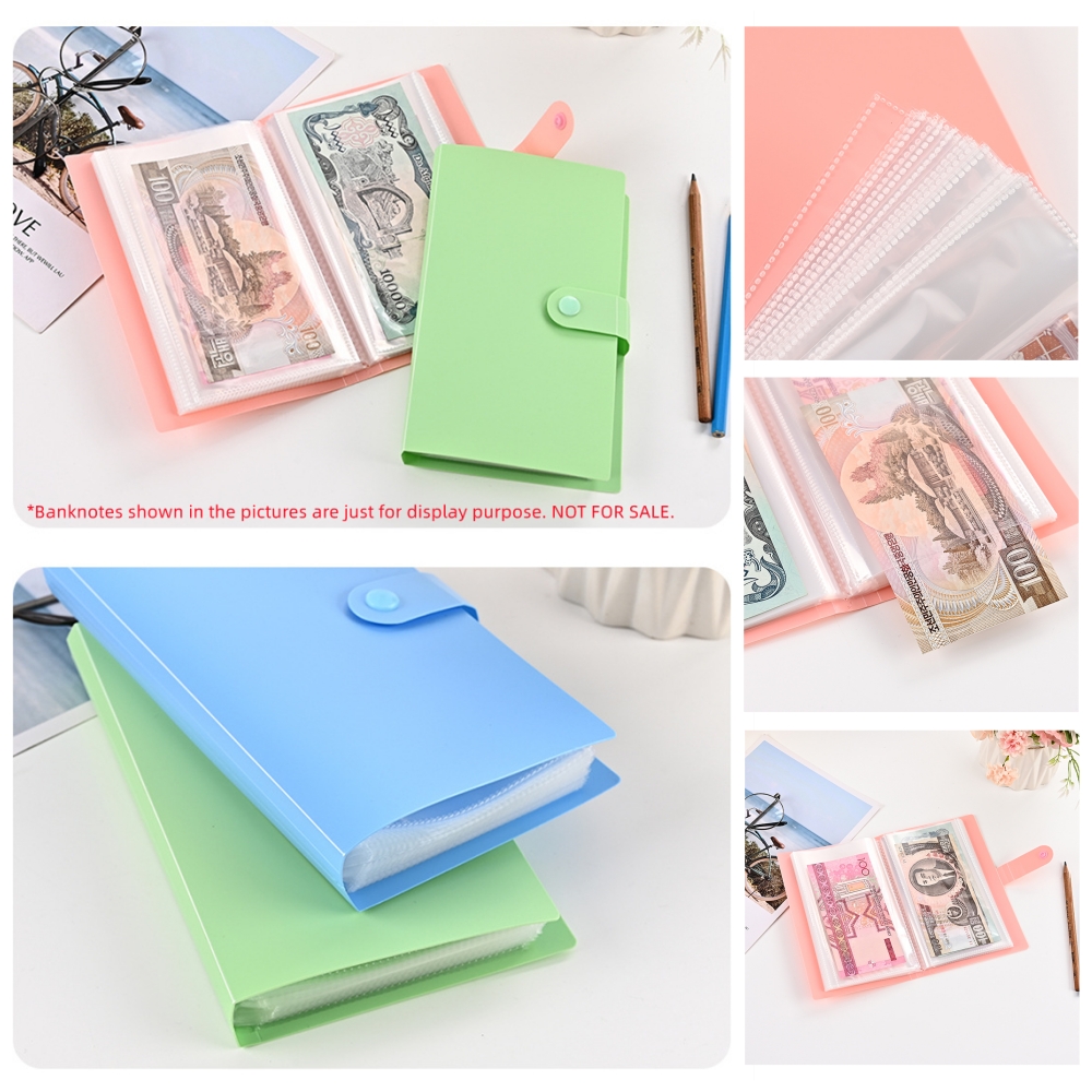 Portable 50 Pockets Banknotes Collection Holders Album Multipurpose ...