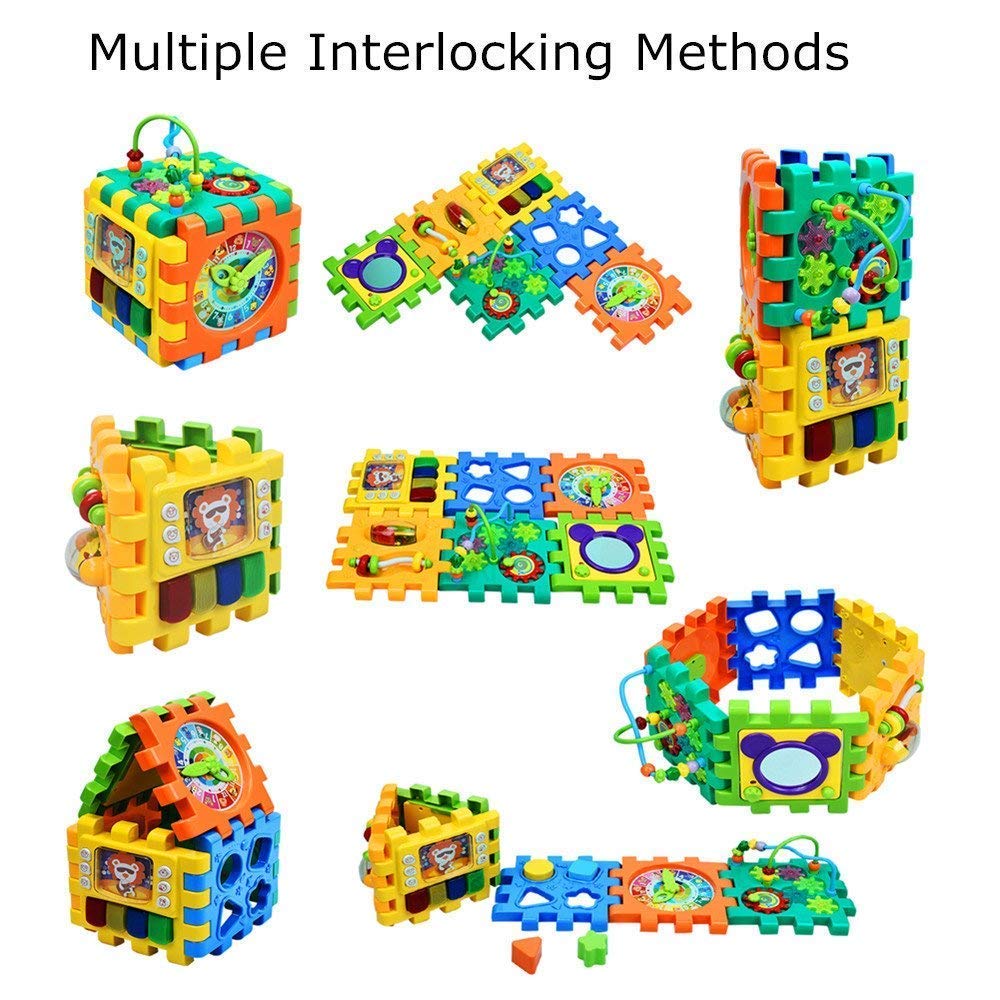 GOODWAY Play & Learn Activity Cube 6 in 1 Musical Instrument Cube kid ...