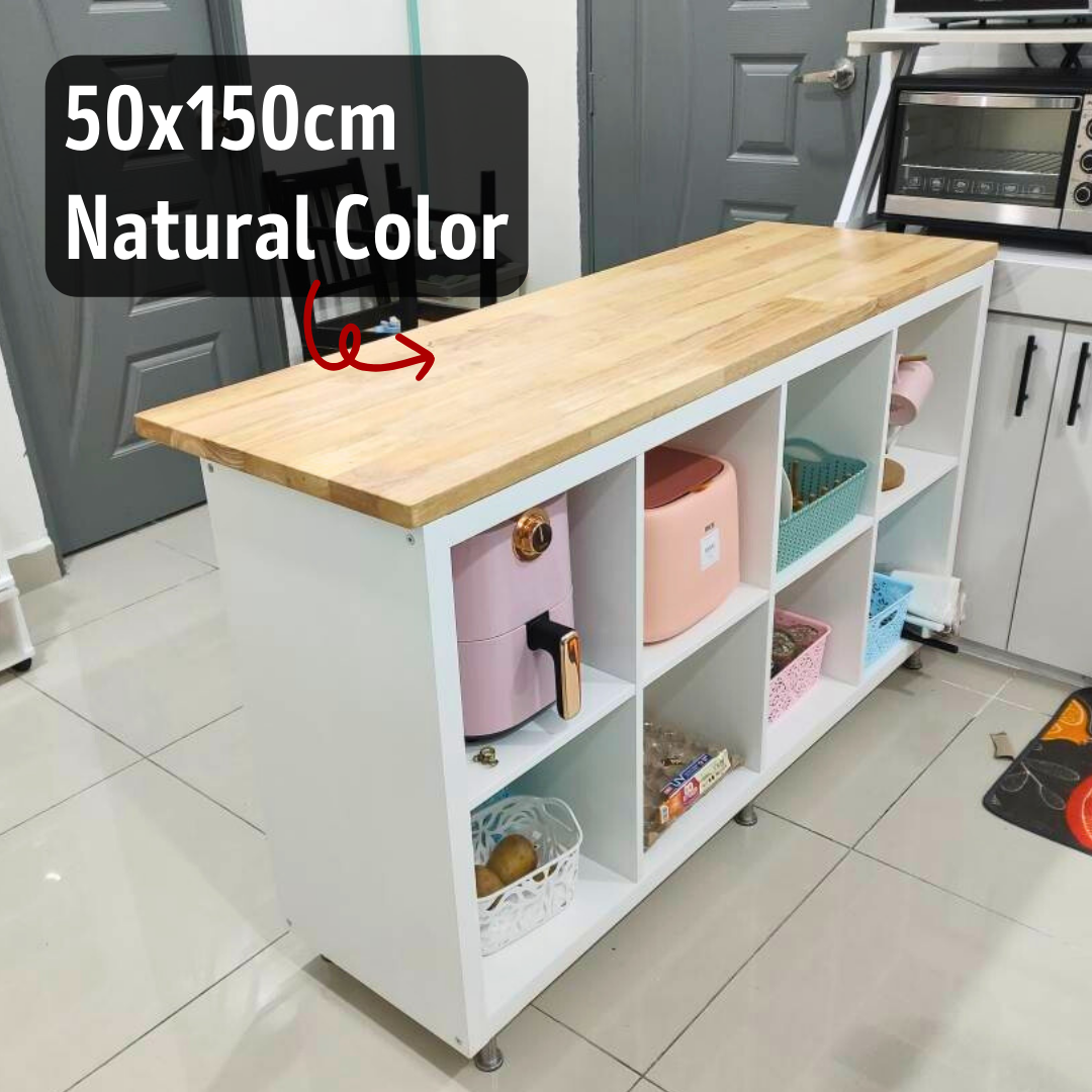 IKEA KALLAX Wood Top 39x147cm Solid Rubberwood Countertop Table Top ...