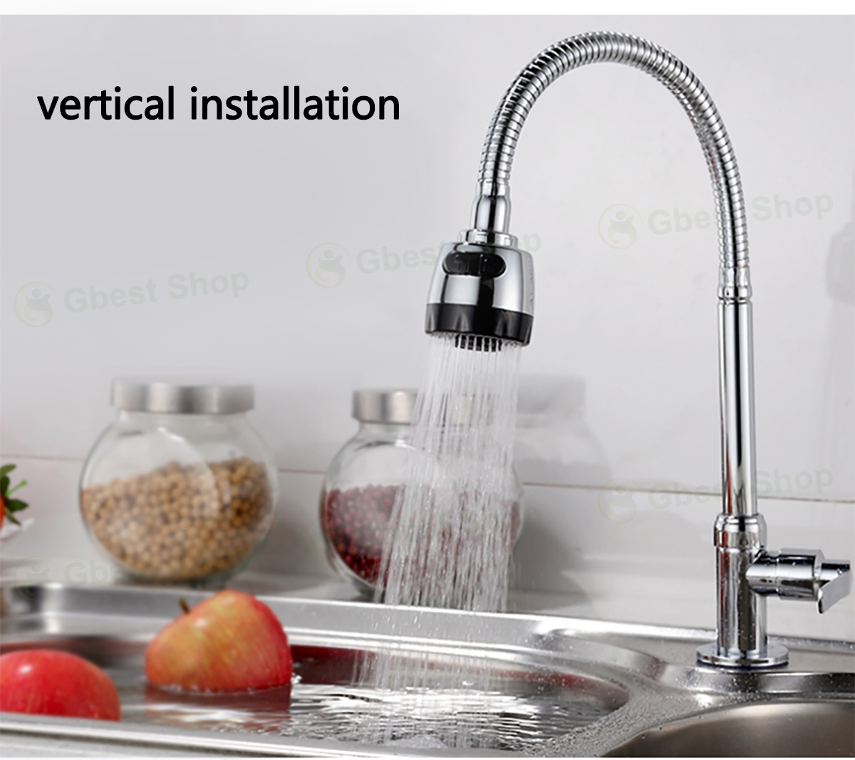 SUS304 pull out faucet 360°rotating Kitchen Basin Sink Faucet water tap ...