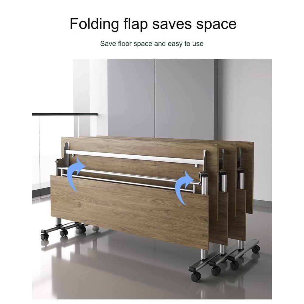 Folding conference table Training table office desk rectangular double ...