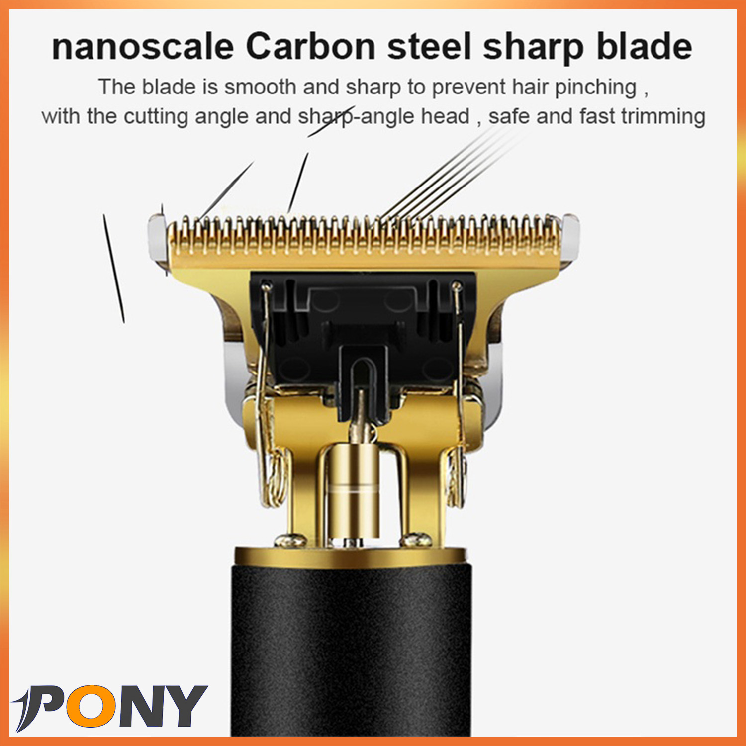 Pony-LED Electric Hair Clipper Hair Trimmer barber beard trimmer Shaver ...