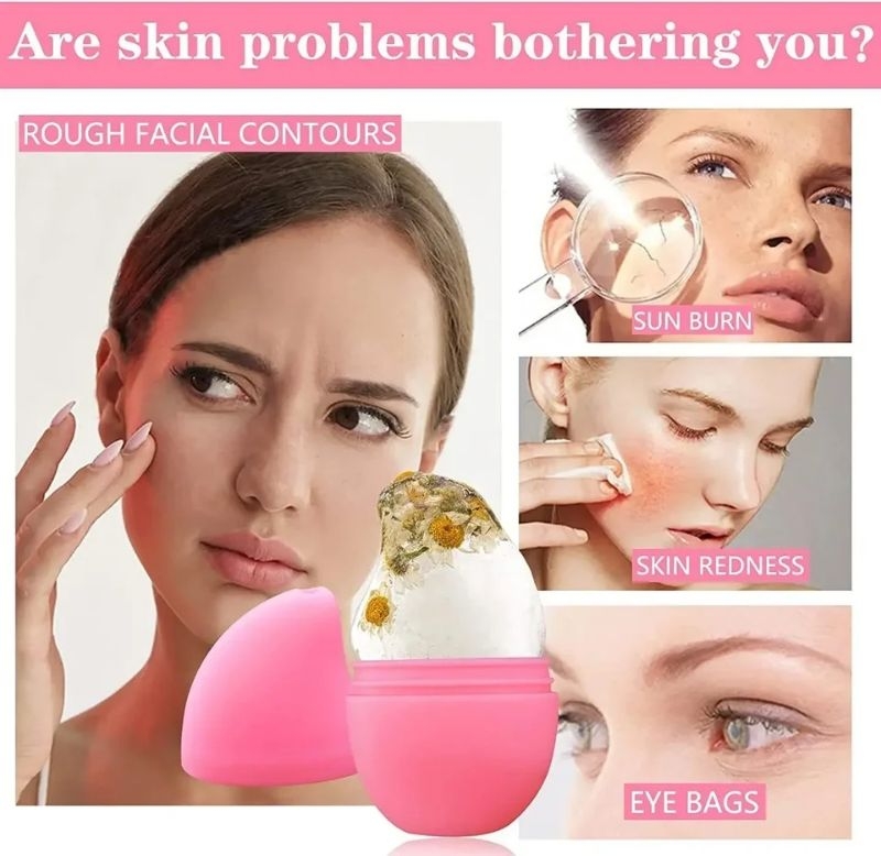 MiMi Massage Ice Face Roller Face Eye Reusable Beauty Ice Facial ...