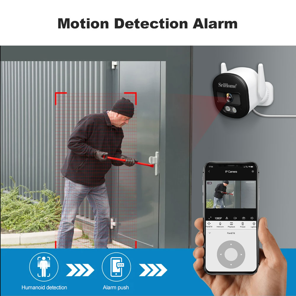 (5MP) SriHome NVS010-IPC056 NVR WiFi Touch Screen Monitor 4-Channel ...