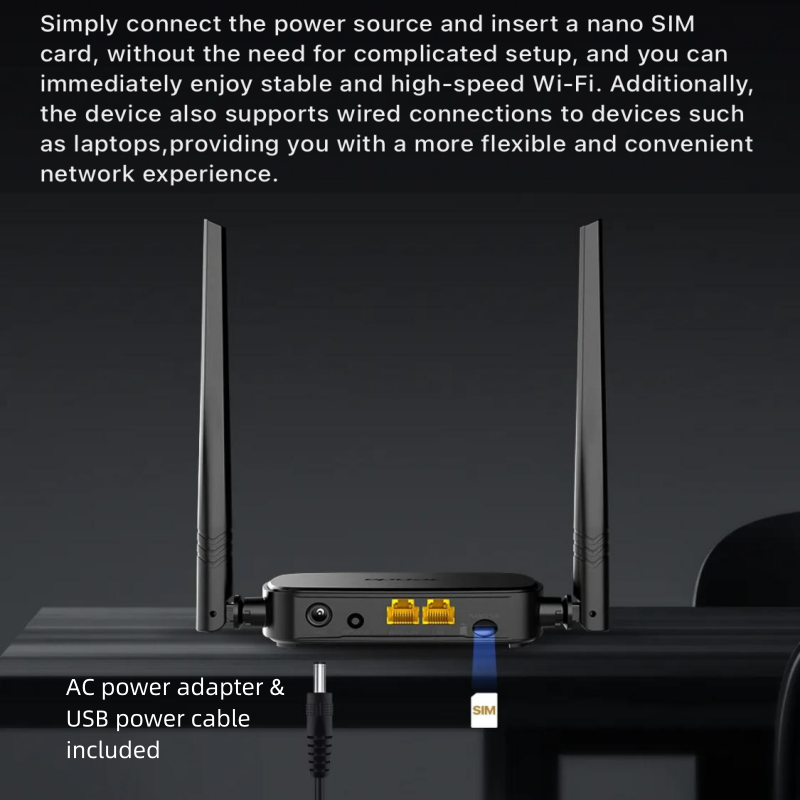 Tenda 4G03 Pro Unlimited Plan 4G 300Mbps Wireless Mobile WiFi SIM Modem ...