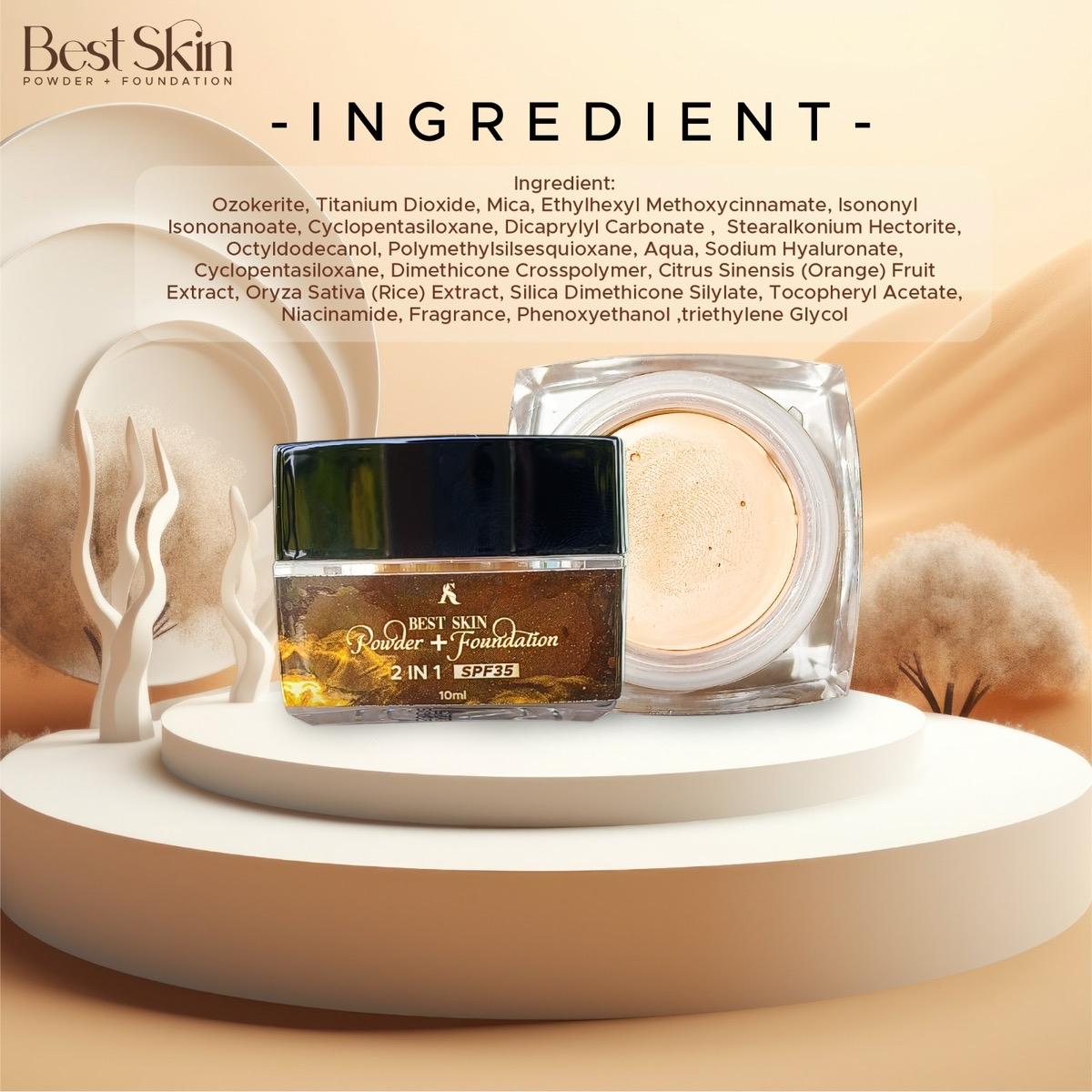 DHERBS Best Skin Powder Plus Foundation [Buy 2 Free 1 Lip Glow ...