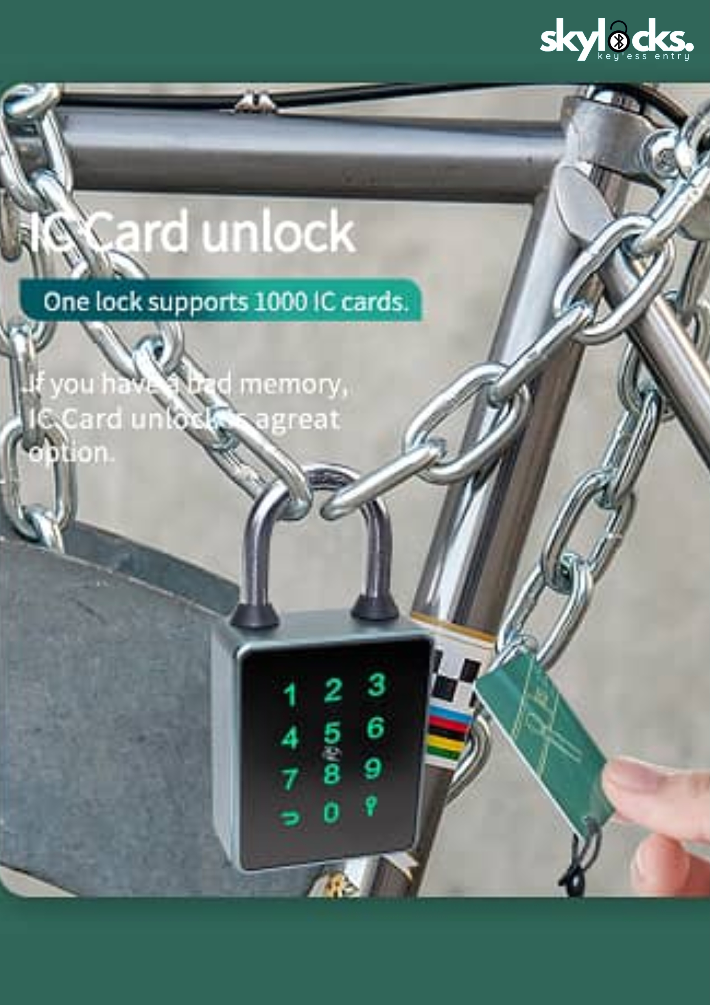skylocks Smart Keypad | T55C (App Key Lock Box Pin Padlock WIFI Lock ...