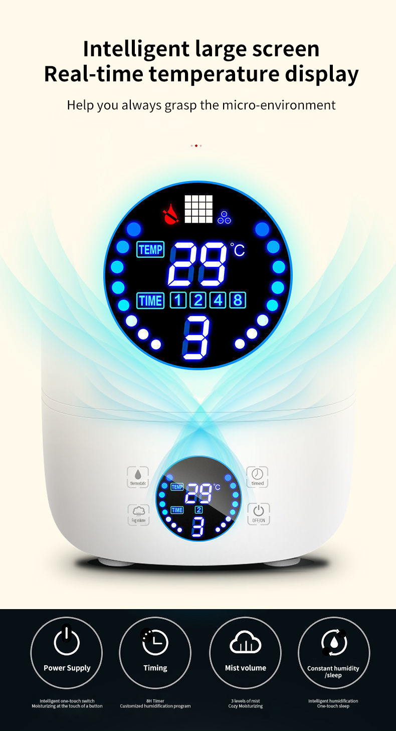 ONEHOME 4L Air Humidifier Purifier Diffuser Home Mist Maker Aroma ...