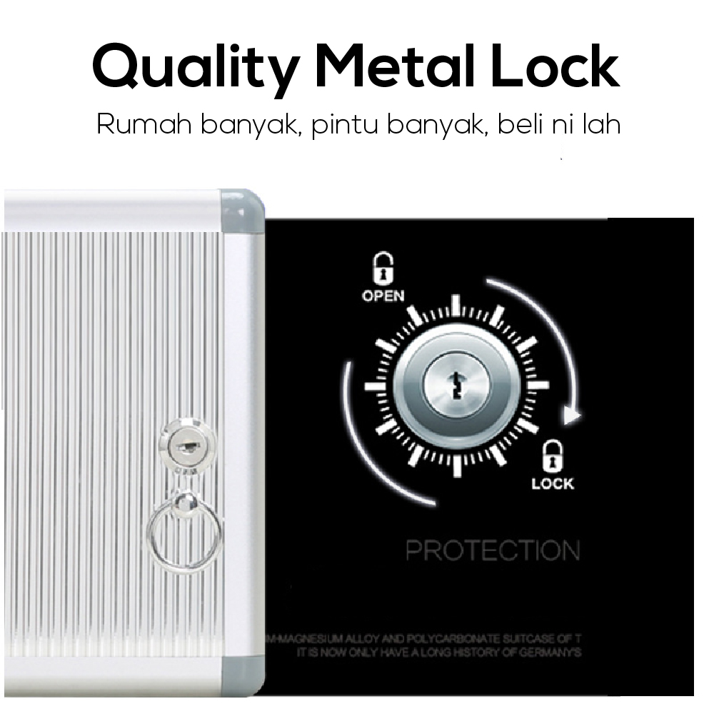 Letter Box Wall Mounted Post Mail Box & Keys Peti Surat / Key Box ...