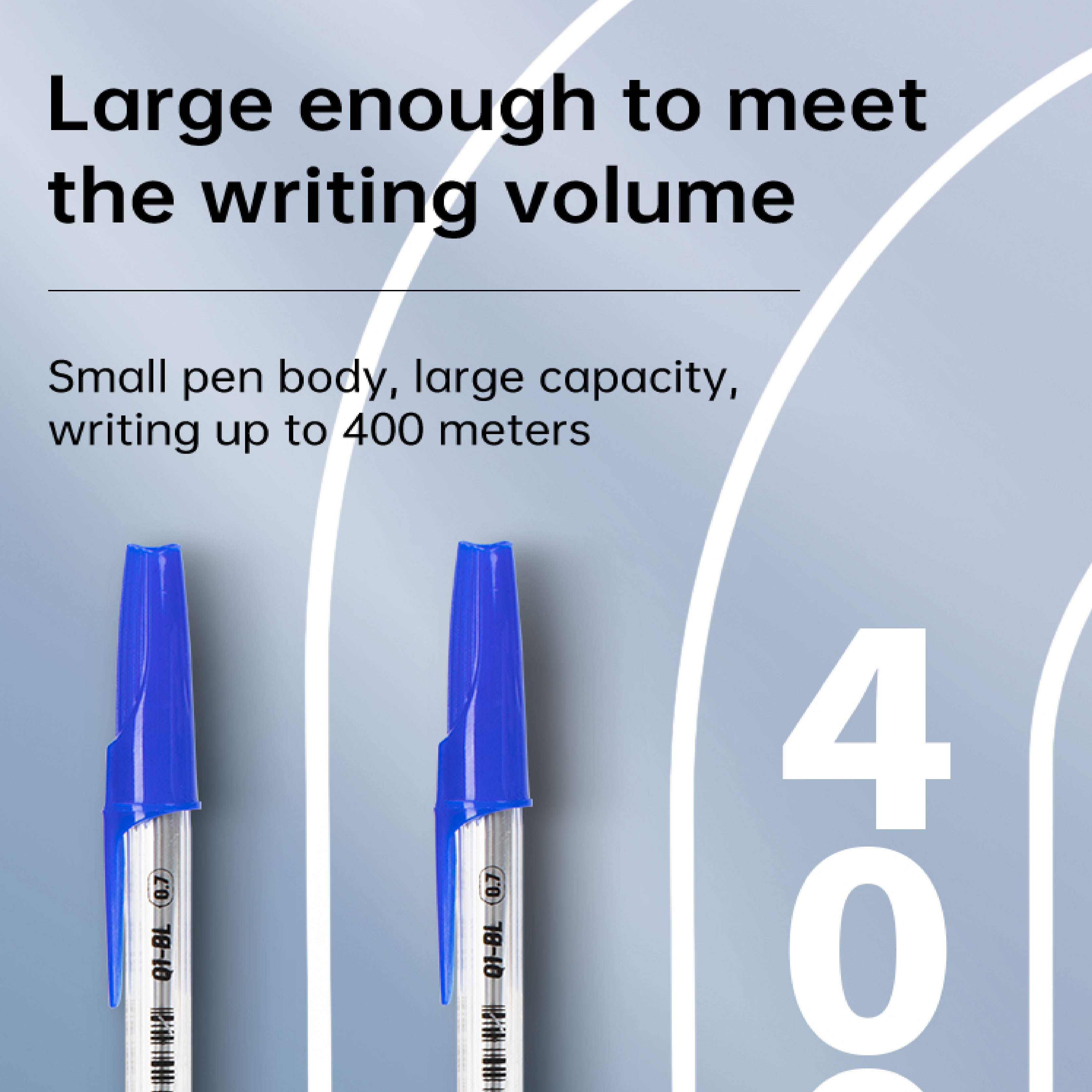 Deli Arrow Ballpoint Pen 0.7mm Quick Drying Ink Smooth Writing Smudge ...