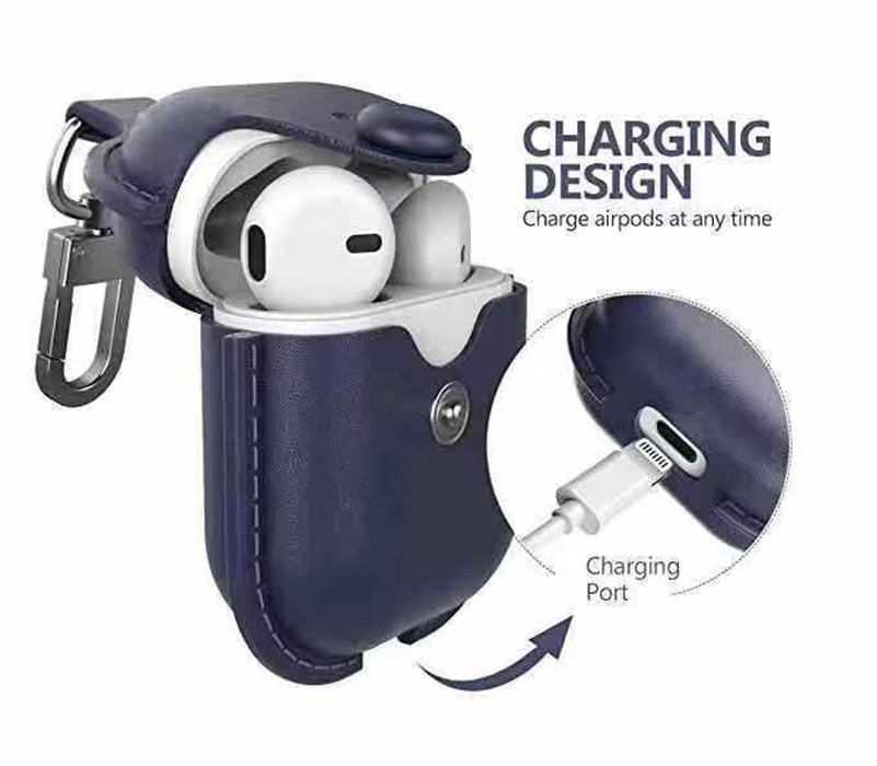 AirPods 1 2 3 4 Pro 2 Leather Case Full Coverage Protection Impact ...