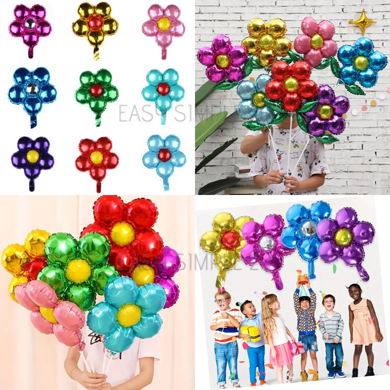 Belon Bunga Pelangi 4 5 6 Daun Petal Clover Leaf Leaves Heart Hati ...