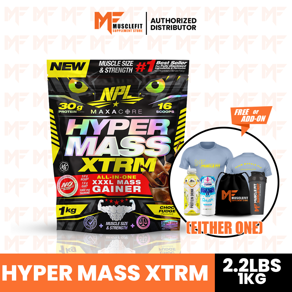 NPL Hyper Mass Xtrm All In One XXXL Mass GAINER 1 KG | Shopee Malaysia