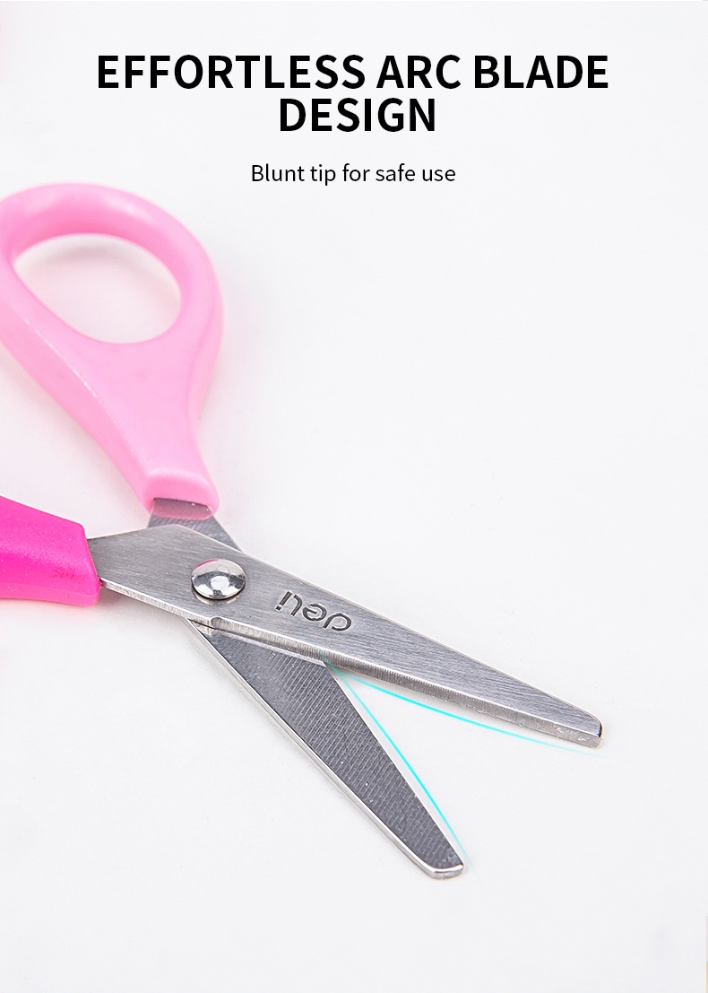 Deli Stainless Steel Scissor for Student Gunting Cutter Stationery ...