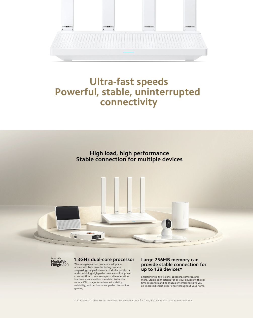 (Global)Xiaomi Router AX3000T Wifi 6 IPTV NFC Mesh 5Ghz Gigabit ...