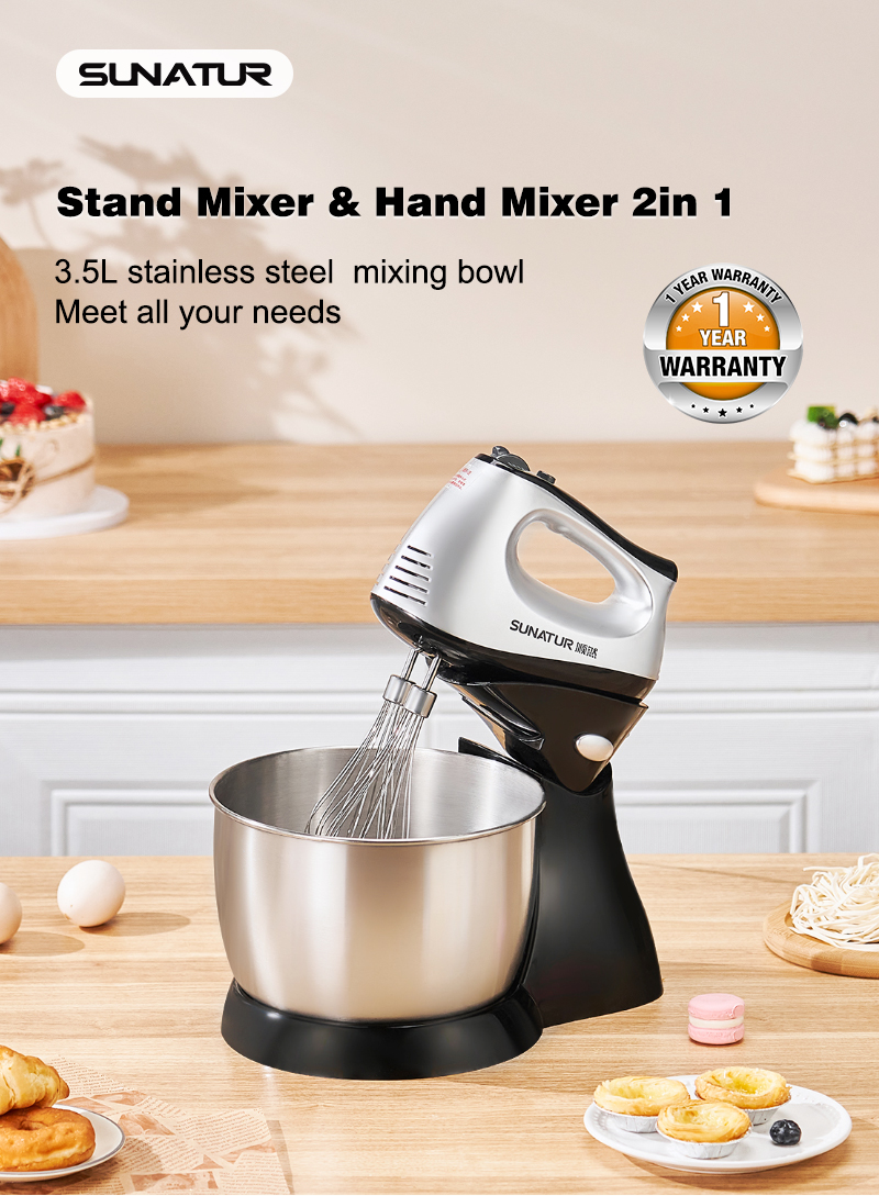 SUNATUR Cake Beater Electric Stand Mixer | Shopee Malaysia