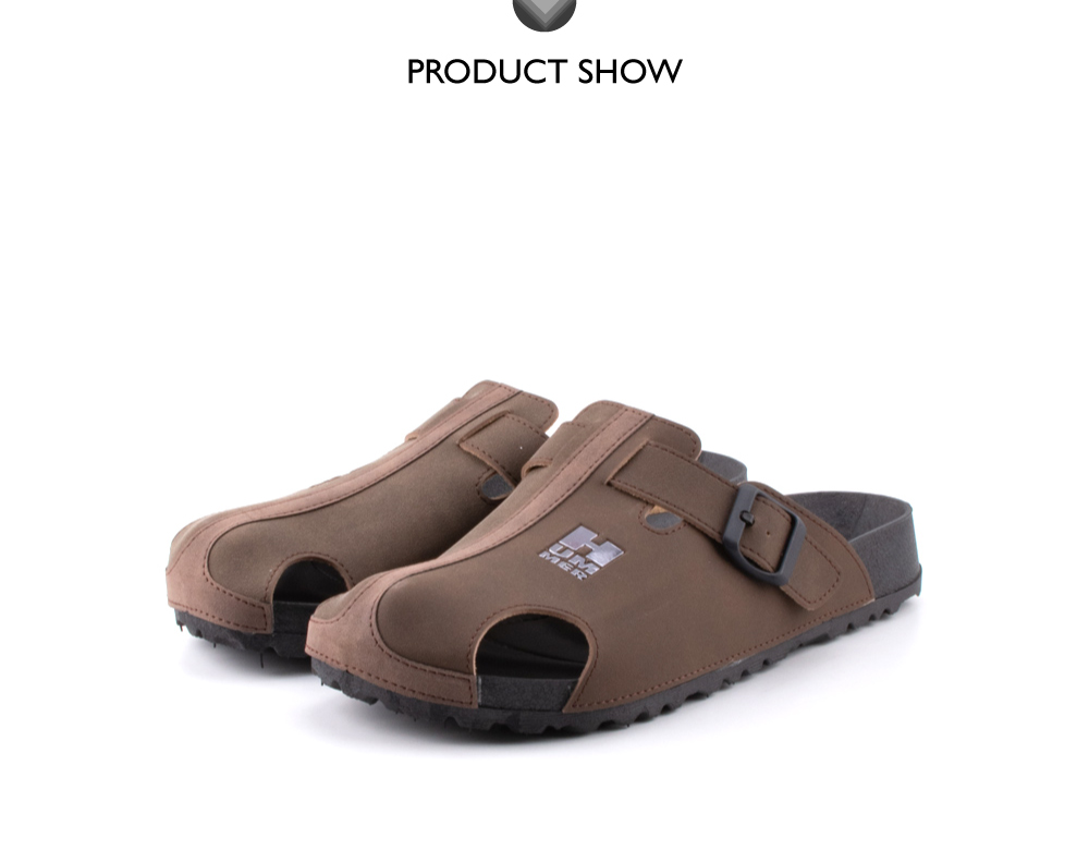 HUMMER Men's Tobias Slip-On Sandals -H9242-581-34P-L.COFFEE | Shopee ...