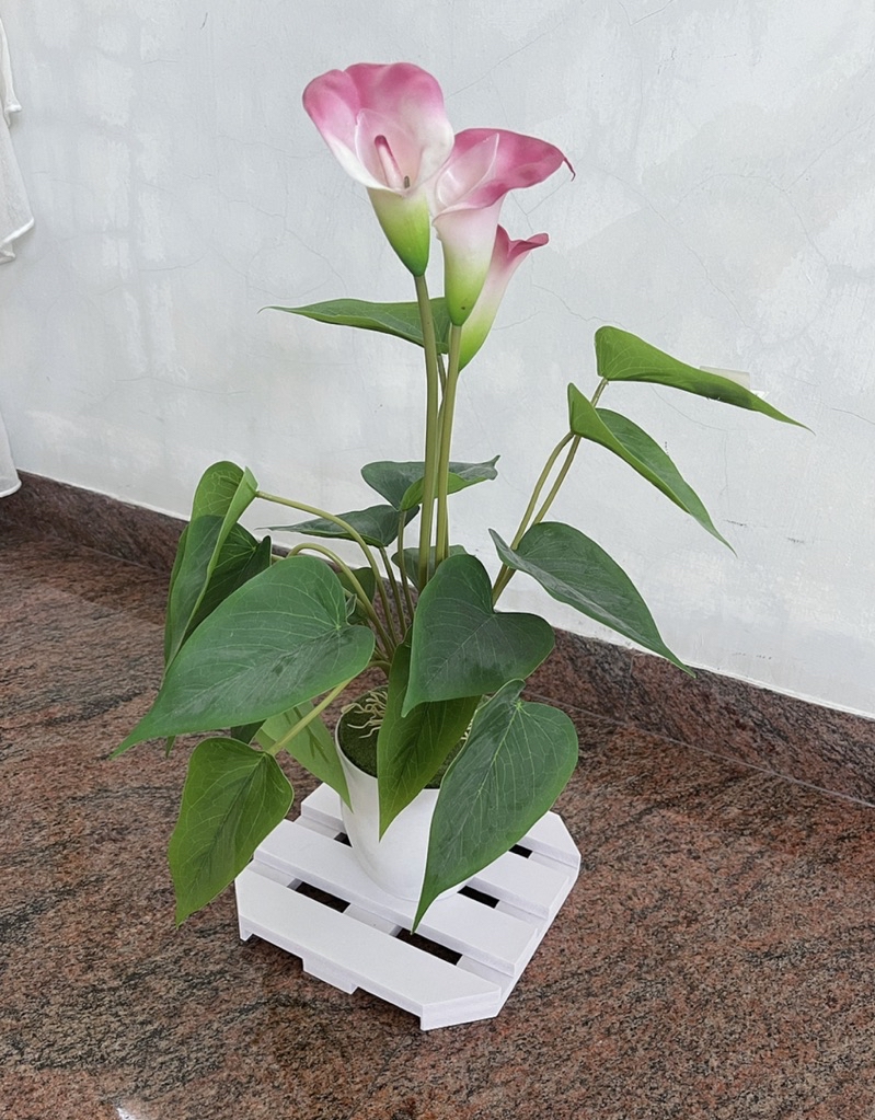 PVC Lapik Pasu Bunga Plant Stand Flower Plate Tray Decoration Kaki Pasu ...