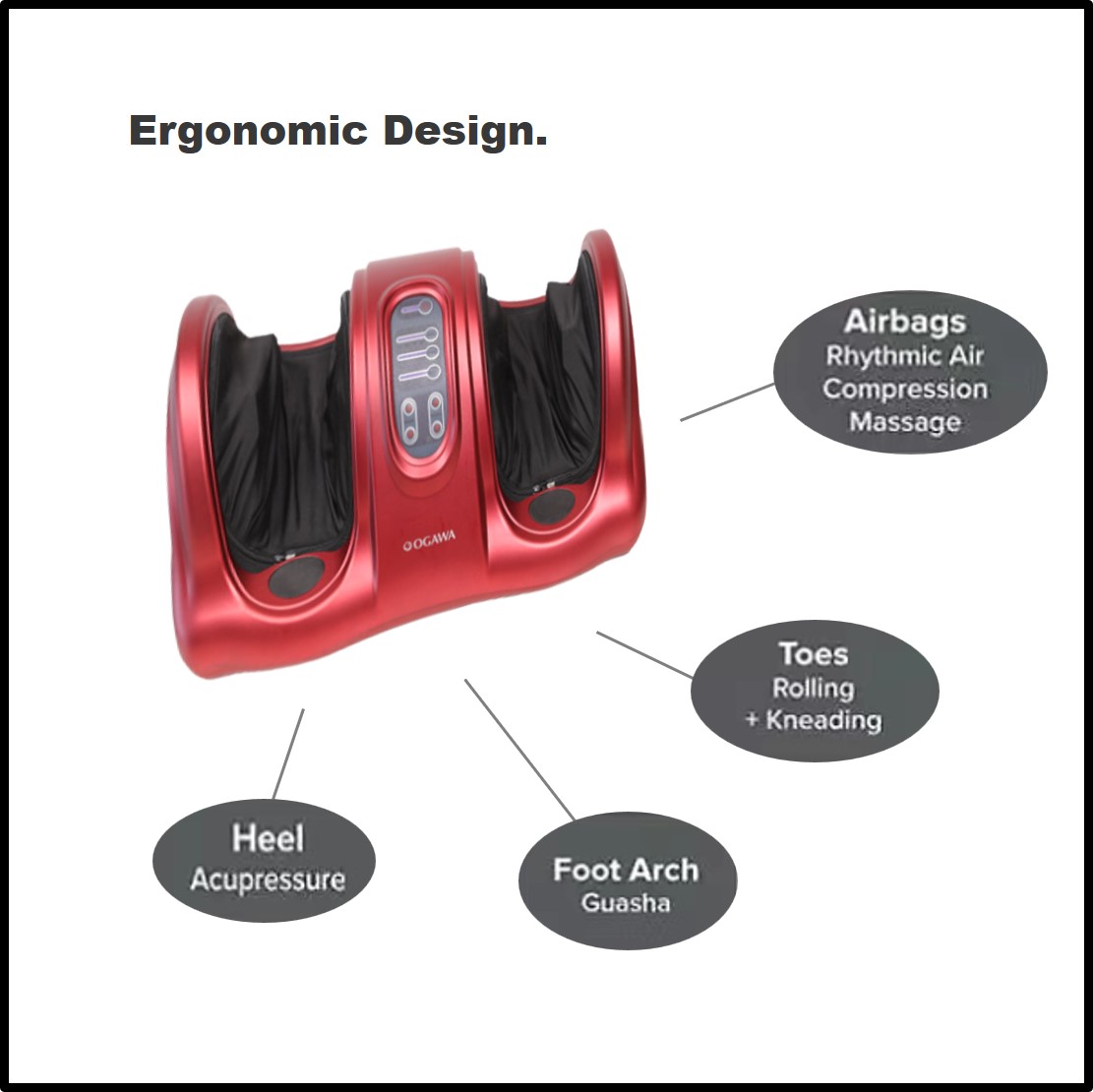 GINTELL G-FEETIE FOOT MASSAGER Shiatsu Foot Care Foot Massager ...