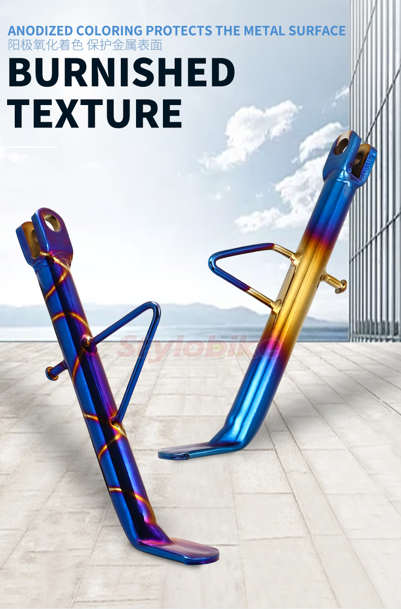 25CM Side Stand Tongkat Single Stand Kickstand Tongkat Titanium Modify ...