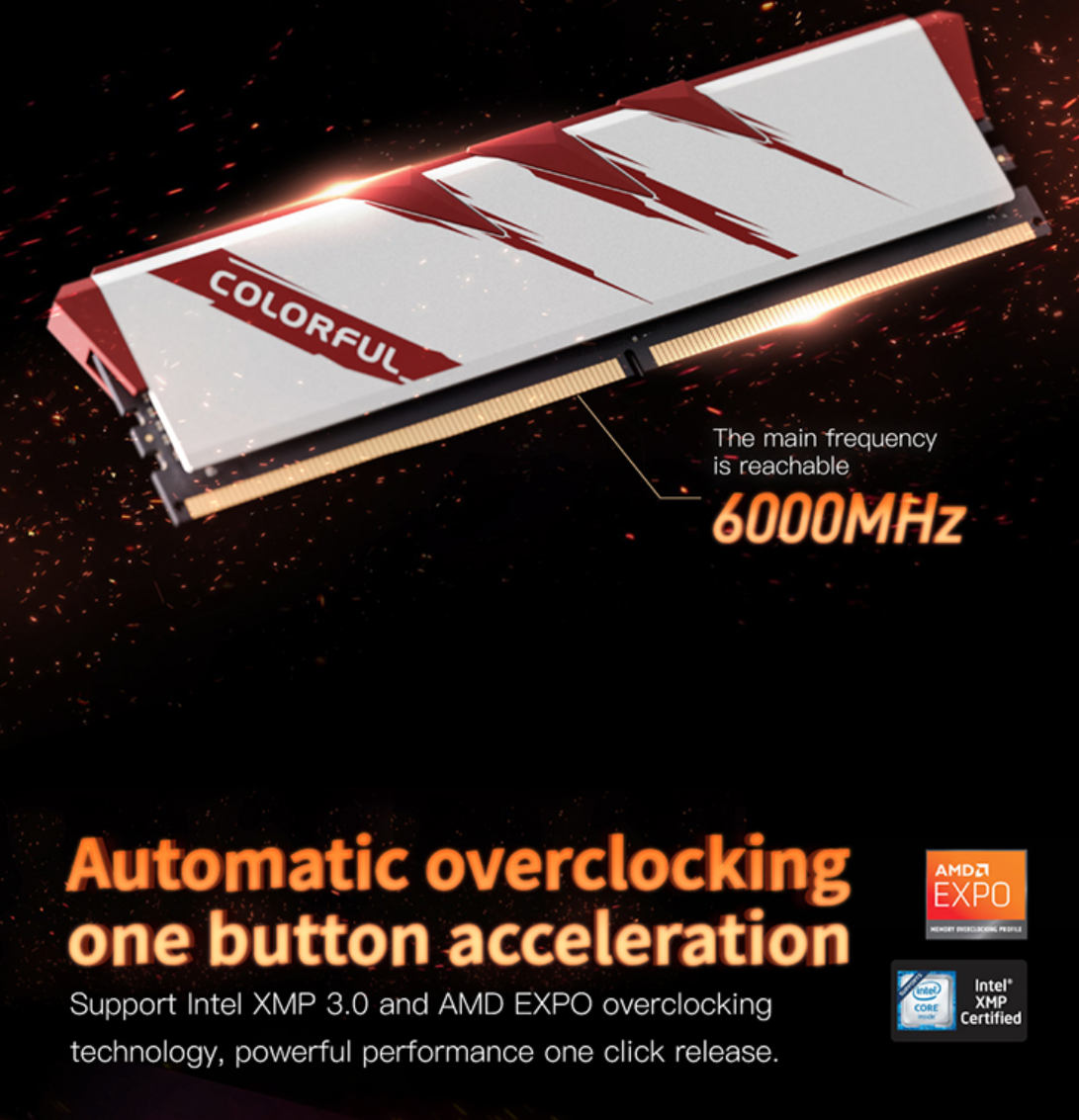 Colorful Battle-AX Redline DDR5 16GB 6000MHZ Heatsink Gaming ...