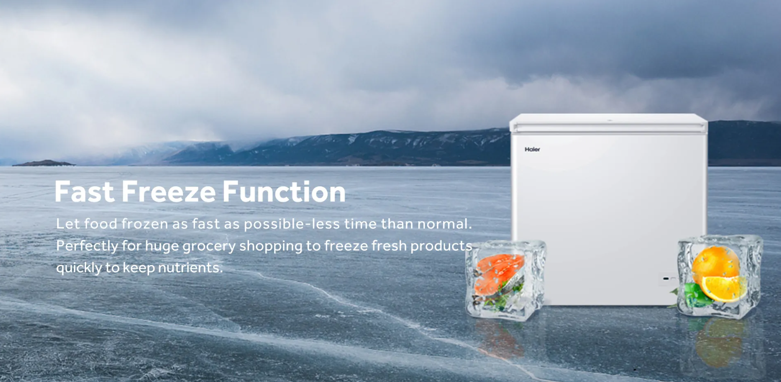 Haier 103L Fast Freezing Chest Freezer HCF-136M | Shopee Malaysia