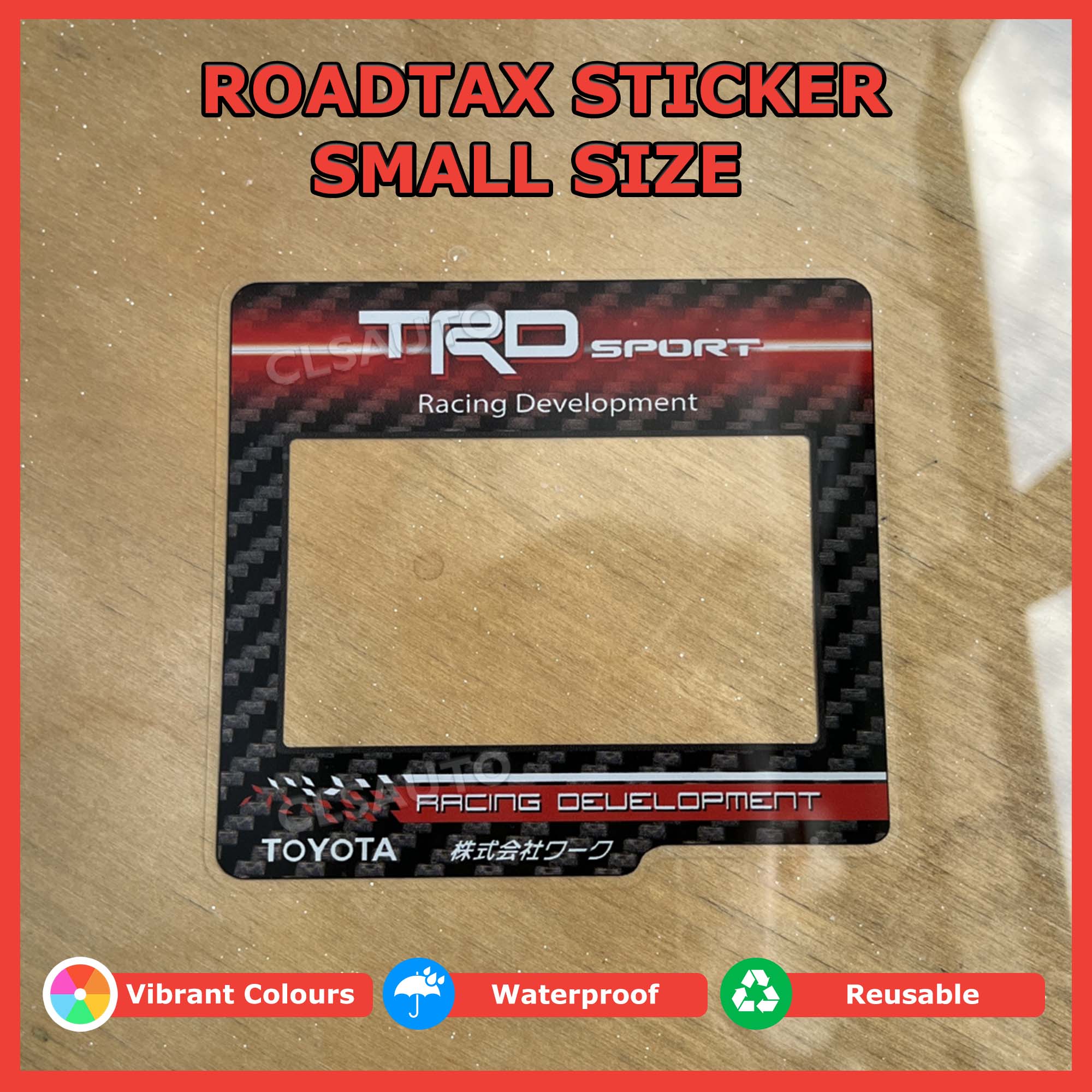 Roadtax Sticker Small Pelekat Rotex Kereta Rotax Cover Casing Car ...