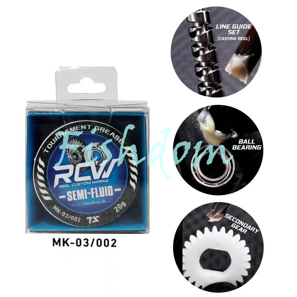 FISHDOM TEAM SEAHAWK RCW REEL CUSTOM WORKS PRECISION OILER AND GREASE ...