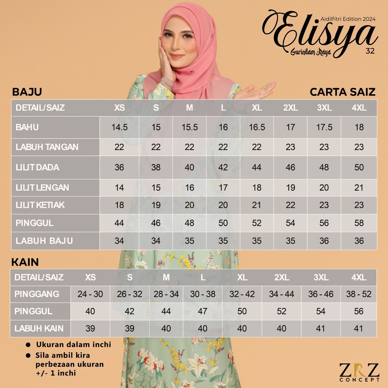 Baju Kurung Tanpa Gosok Elisya Berpoket Nursing Friendly. Kurung Moden Muslimah Ironless ...