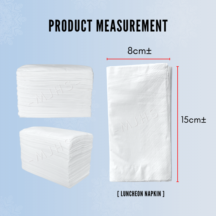 Luncheon Dinner Napkin Tissue Paper Virgin Pulp Thick 2ply Tisu Meja ...